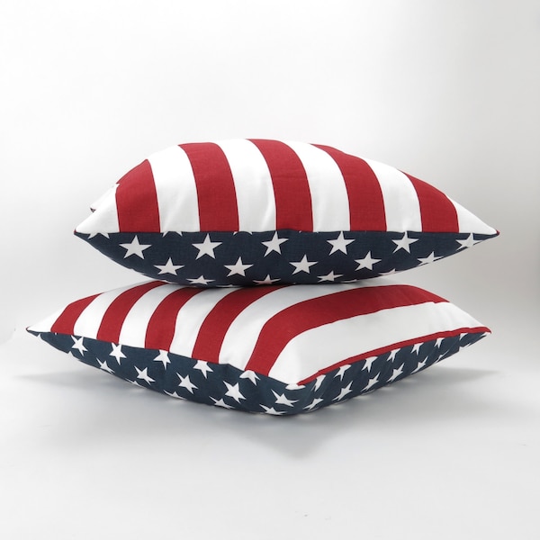 American Flag Throw Pillow - Etsy