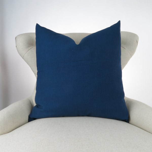 Solid Blue Pillows - Etsy