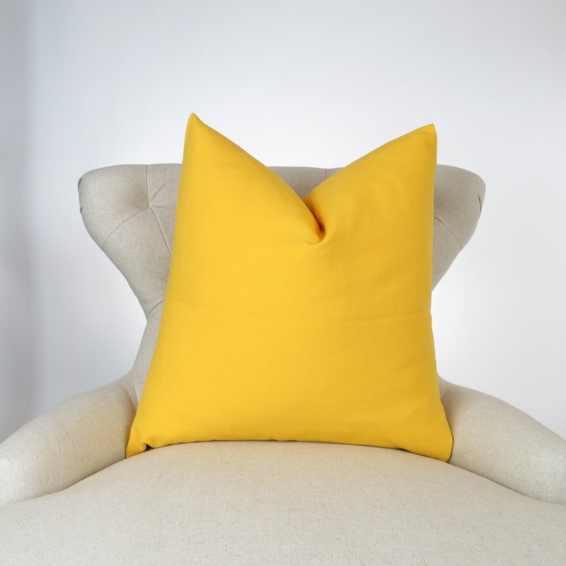 Yellow Throw Pillow - Etsy