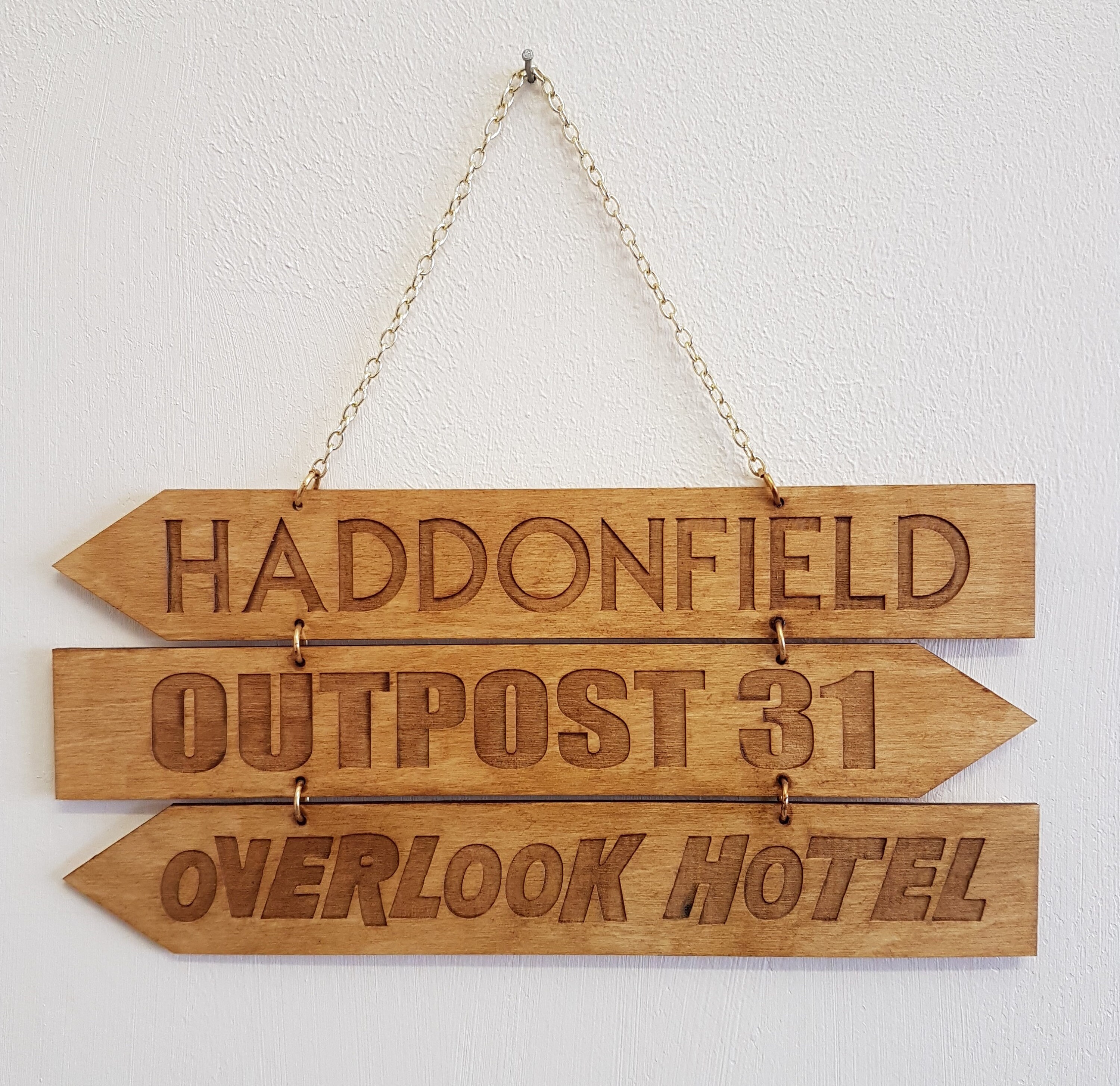 Horror Movie Signs Laser Cut Etched Wood | Etsy