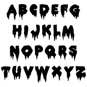 Horror Personalised Name Necklace - Laser Cut Acrylic - UK Seller - Etsy