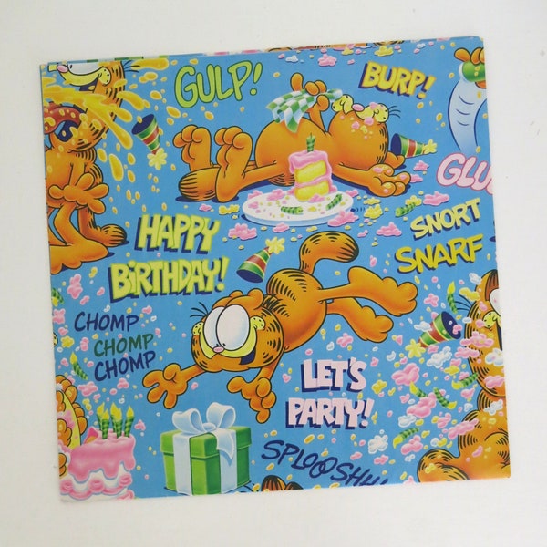 Garfield Wrapping Paper - Etsy