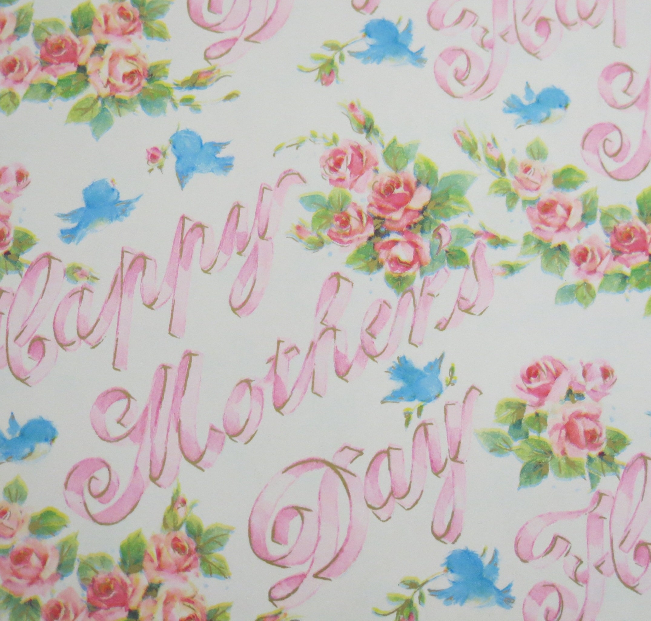 Gift Wrapping 1970s Wrapping Paper Vintage American Greetings MOTHER'S ...