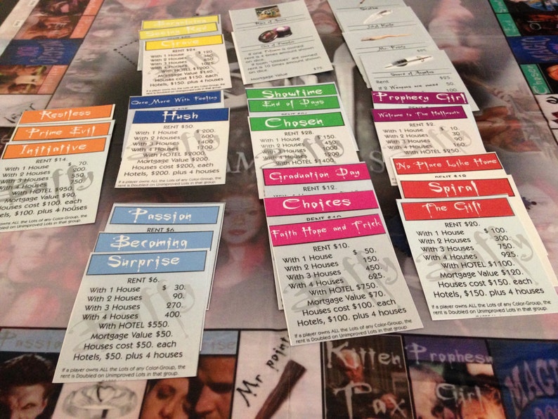 Do It Yourself Buffy the Vampire Slayer Monopoly Type Game - Etsy UK