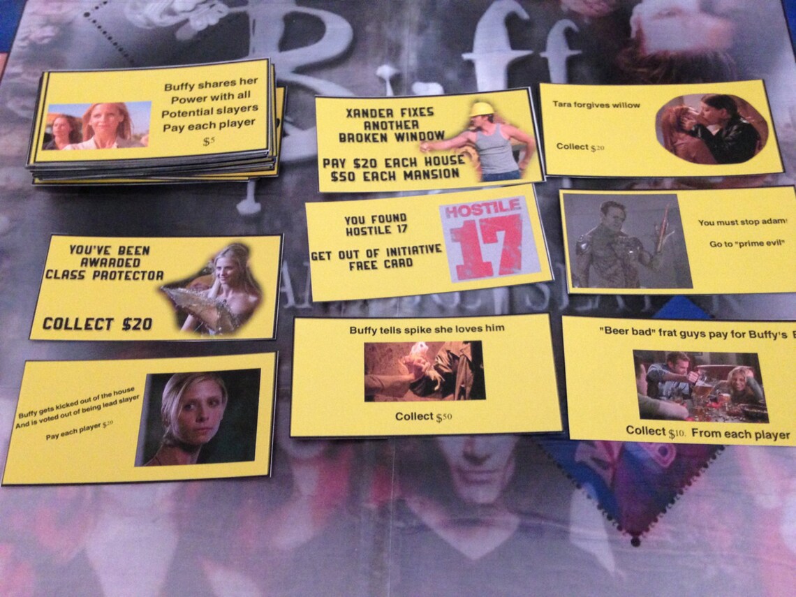 Do It Yourself Buffy the Vampire Slayer Monopoly Type Game - Etsy