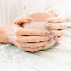 Set of Recycled Silver Stacking Rings X 3 - Solid Sterling Silver ...