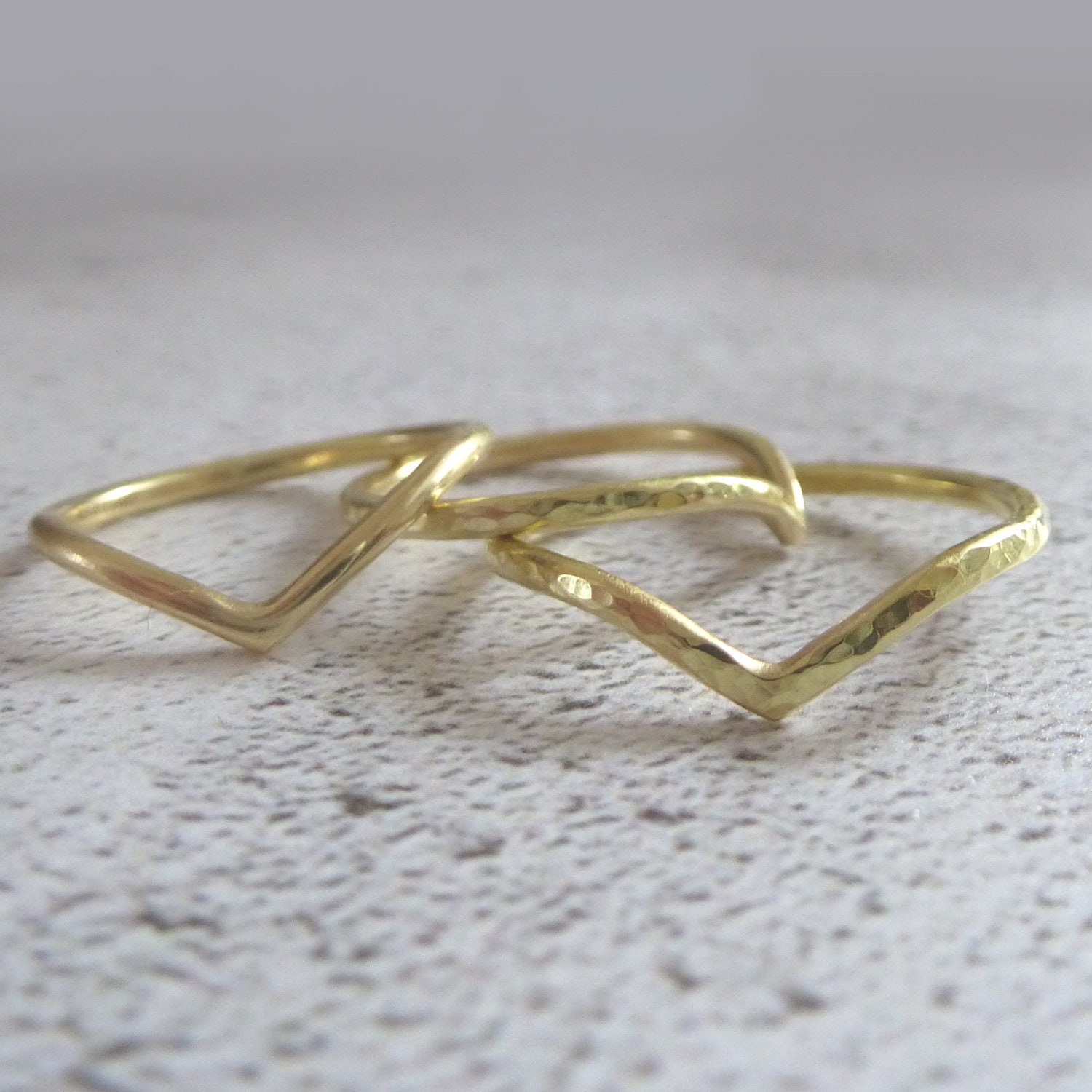 Gold Wishbone Wedding Ring 18ct Gold Wishbone Ring Gold | Etsy UK