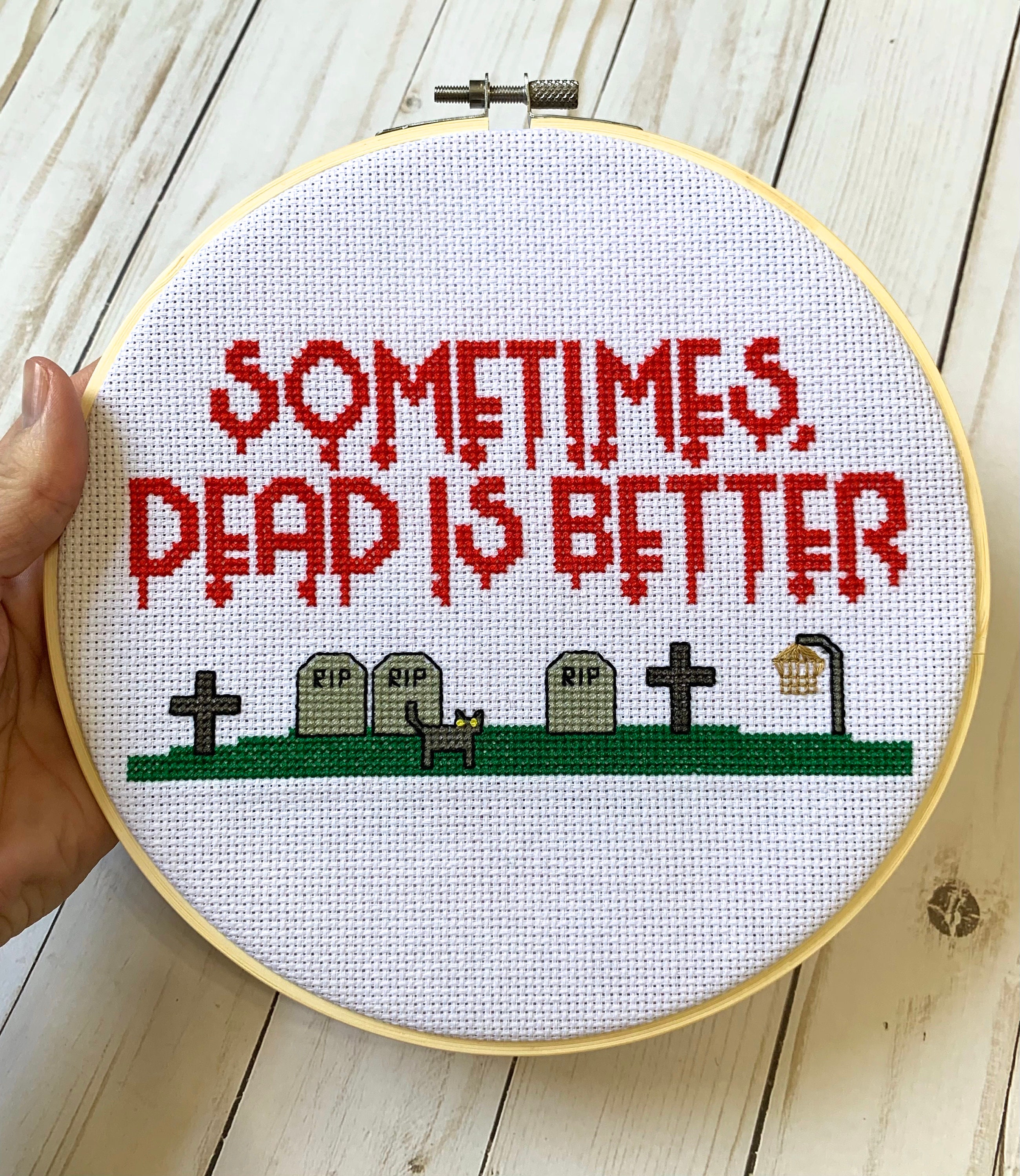Pet Sematary Cross Stitch Pattern | Sometimes Dead is Better (digital ...