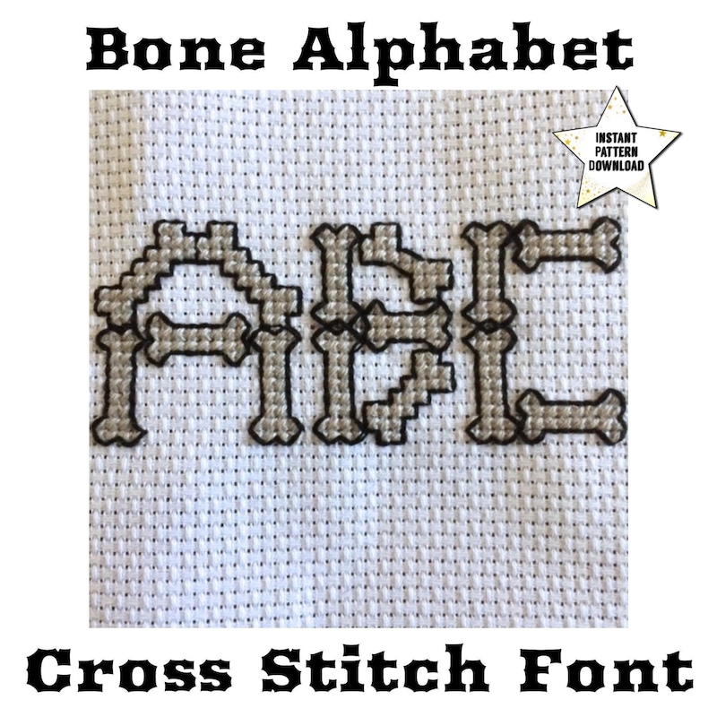Hand Bone Cross Stitch - Etsy