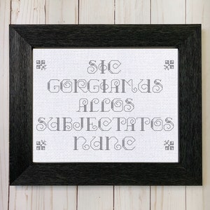 Addams Family Motto Cross Stitch Pattern: DIY Needlework (PDF Pattern ...