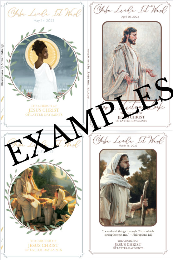 Customizable Church Program Template: LDS Ward Bulletin (canva) - Etsy