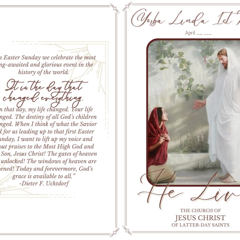 Church Bulletin Covers Easter - Etsy