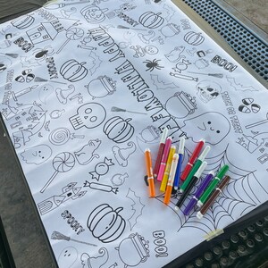 GIANT Halloween Coloring Page Digital Download - Etsy