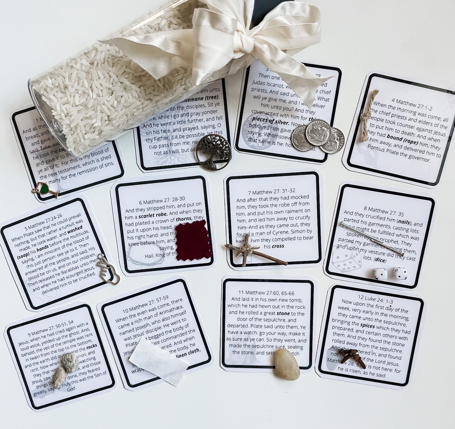 Easter Story I Spy Jar: Resurrection Eggs - Etsy