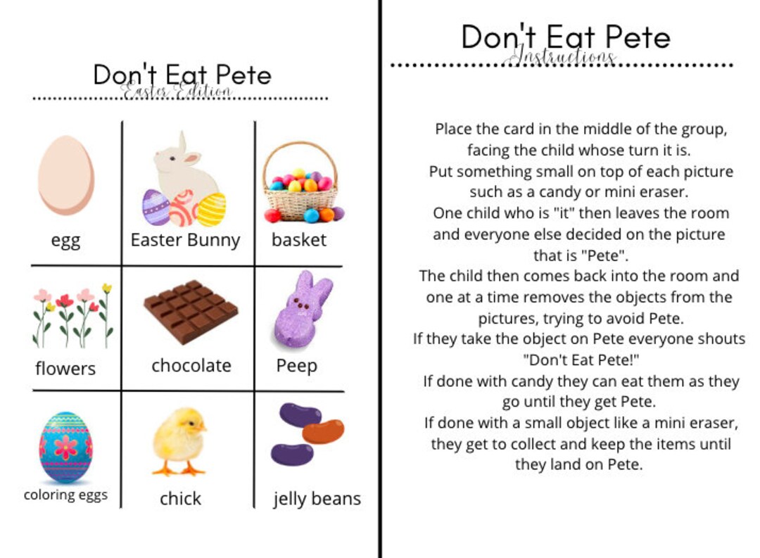 Don't Eat Pete Easter Edition | Easter Party Game | Easter Family Home ...