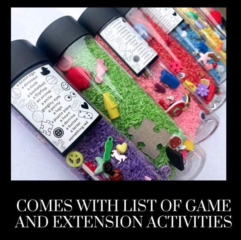 I Spy Sensory Jar: Seek and Find Game, Autism Toy - Etsy