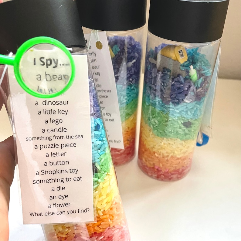I Spy Jars 10 Oz Seek N Find Jar Sensory Tube Calm Down - Etsy