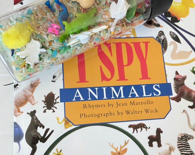 I Spy Jar Animals Seek and Find Animals - Etsy