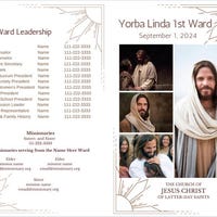 Customizable Church Program Template: LDS Ward Bulletin (canva) - Etsy