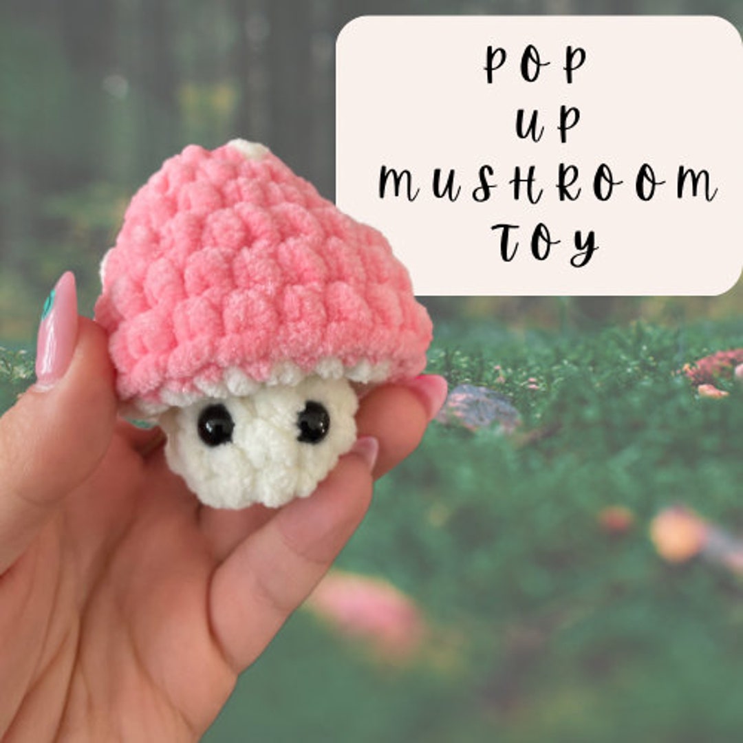 Made to Order I Pop up Mushroom Fidget Toy I Crocheted Toy - Etsy