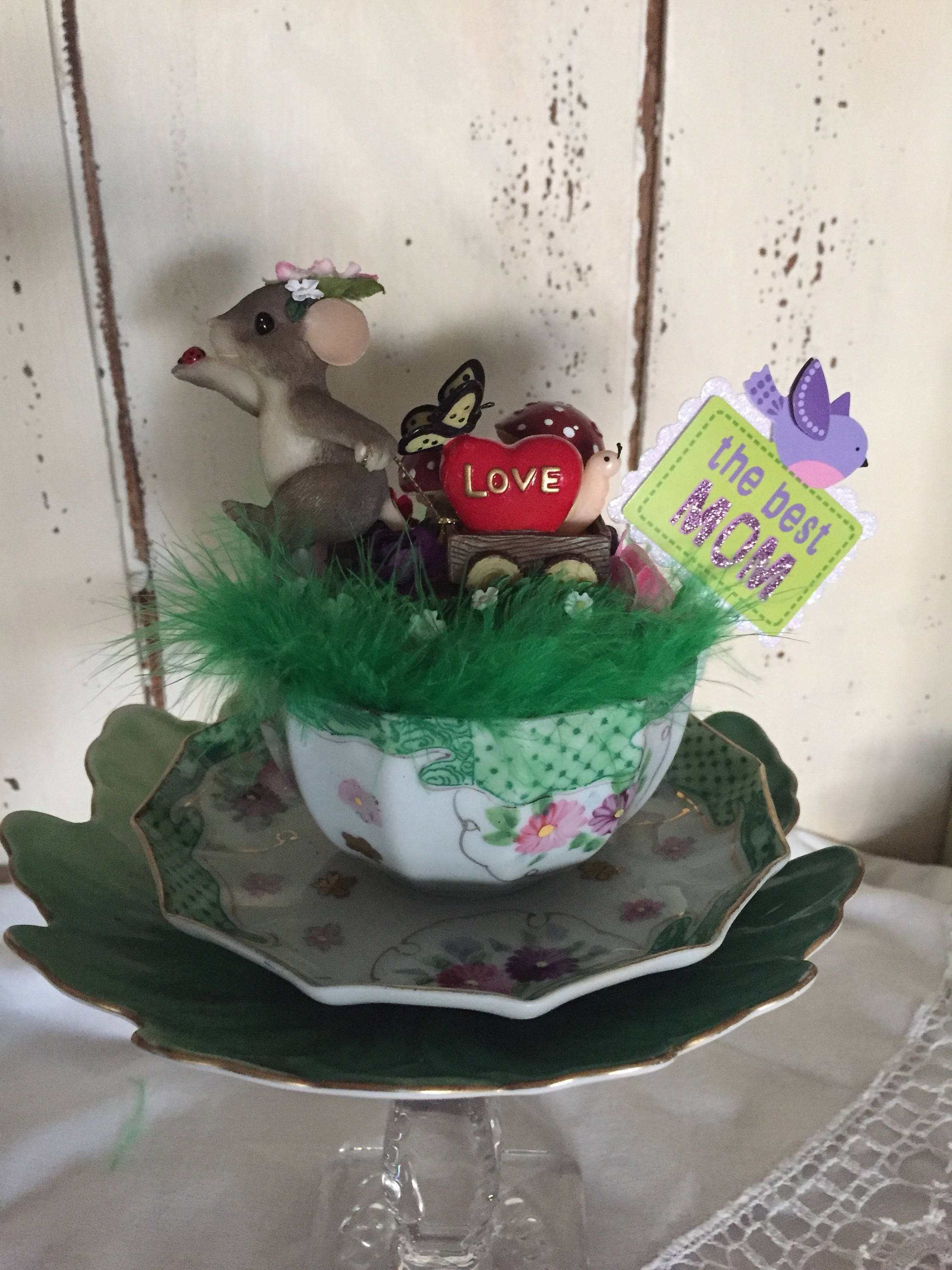 The Best Mom Mouse Tea Cup - Etsy