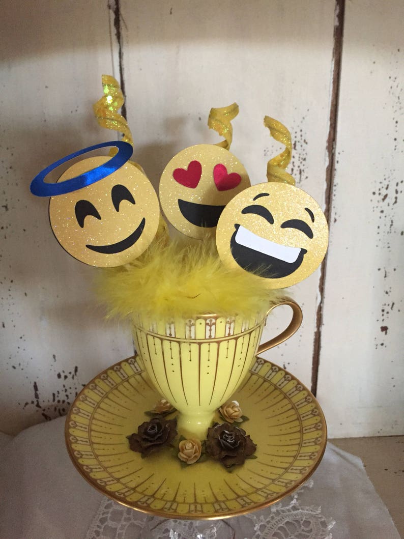 Bright and Cheerful Emoji Tea Cup - Etsy
