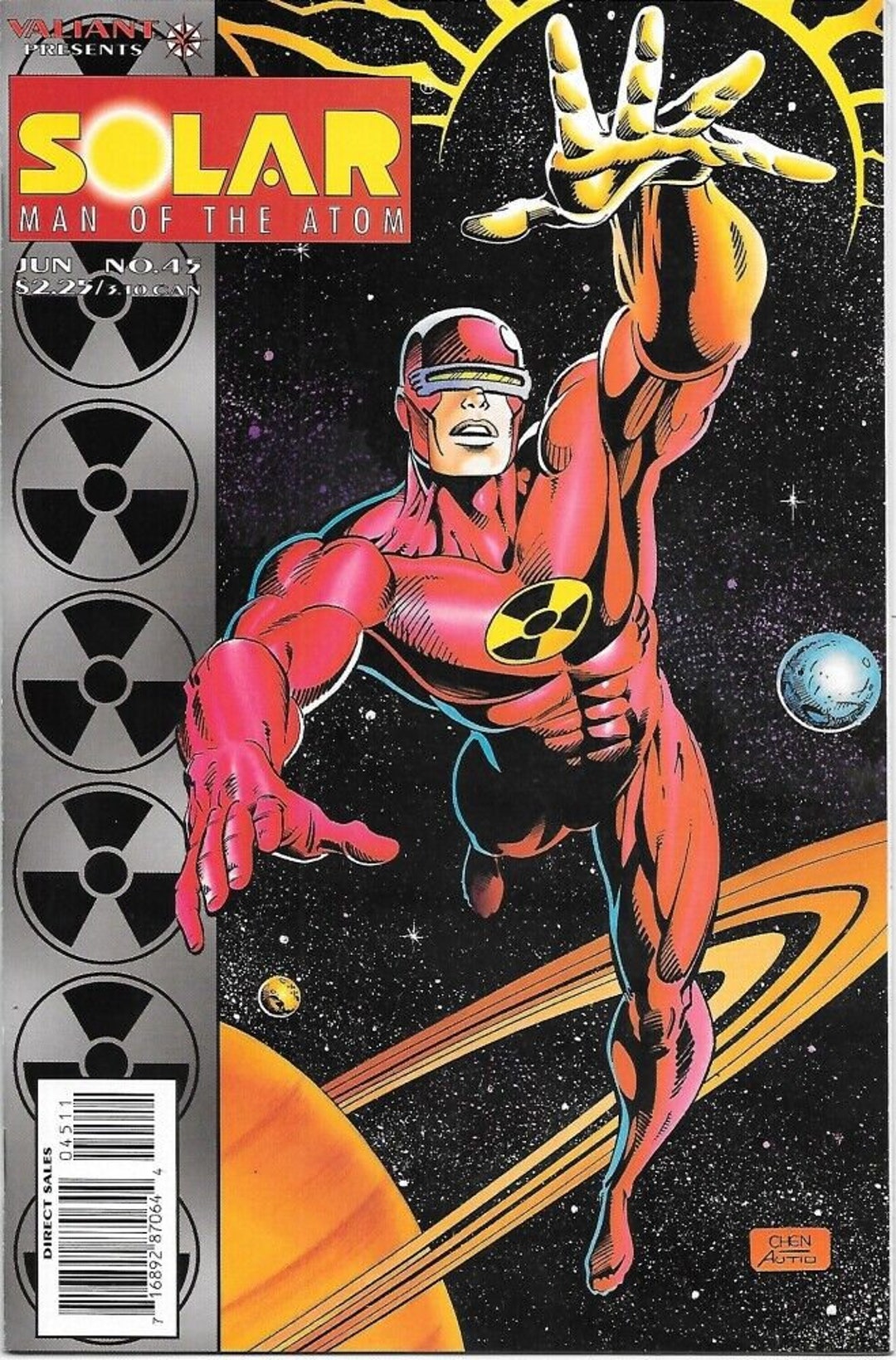 1995 Valant Solar Man of Atom 45 Comic Book Comics Vintage Estate ...
