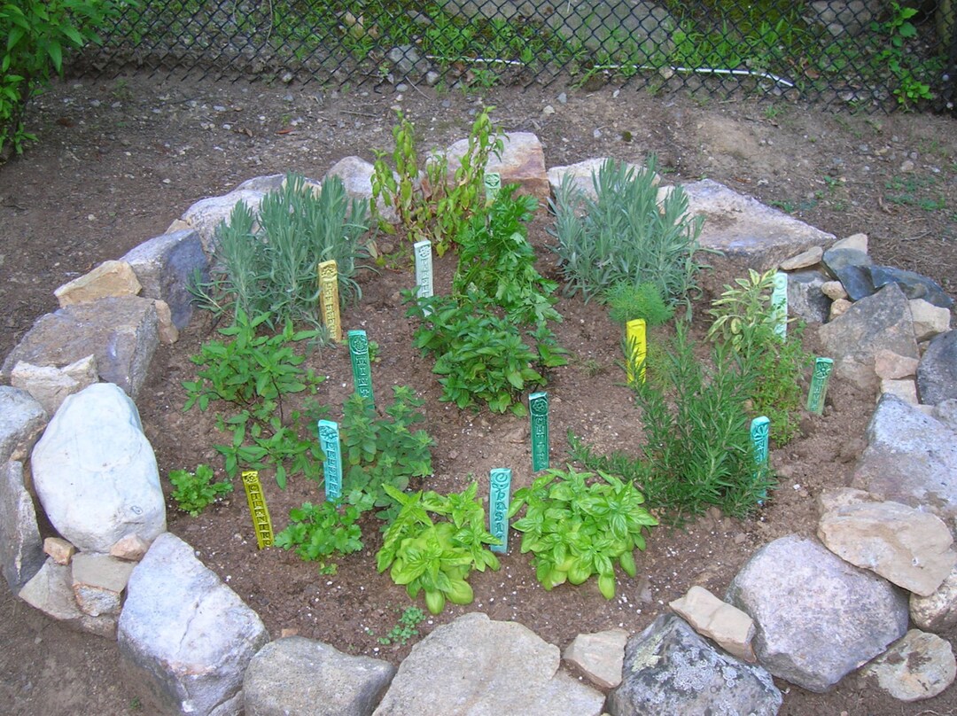 Set of 6 Clay Eco Garden Stakes Plastic Free Living Safe Soil - Etsy