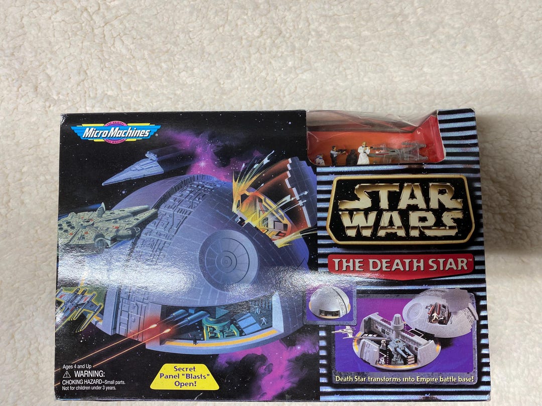 1990s Star Wars Mib the Death Star Micro Machine Galoob Factory Sealed ...