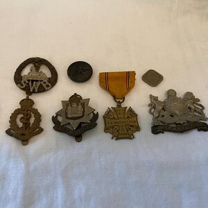 Military Officer Service Cross Badge 1922 Medal Vintage Metal Antique ...