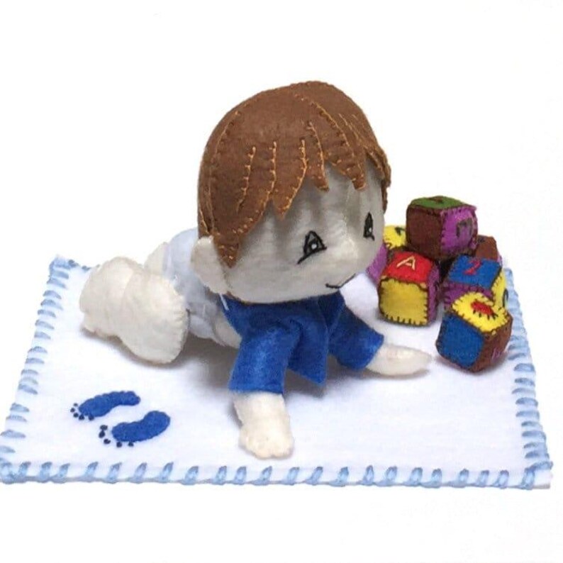 Felt Crawling Baby Sewing Pattern: Handmade Doll (PDF Pattern) - Etsy UK