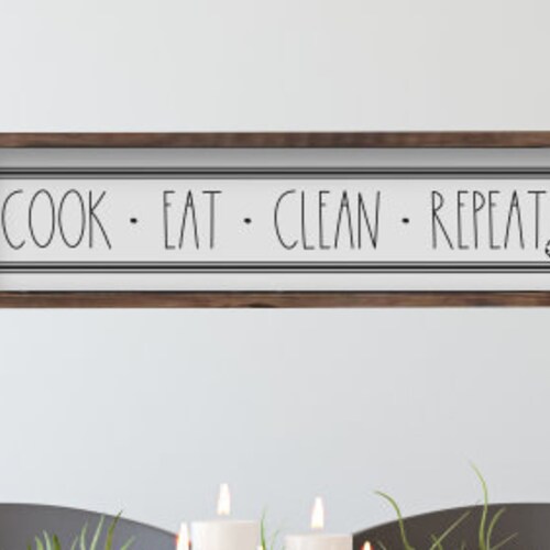 Farmhouse Wall Decor Eat Sign for Kitchen Prints or Canvas | Etsy