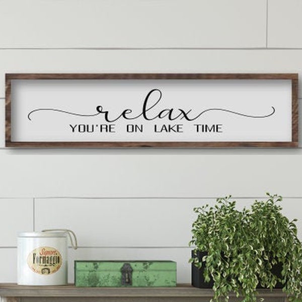 Relax Sign - Etsy