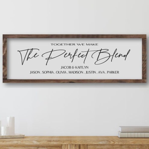 Blended Family Sign - Etsy