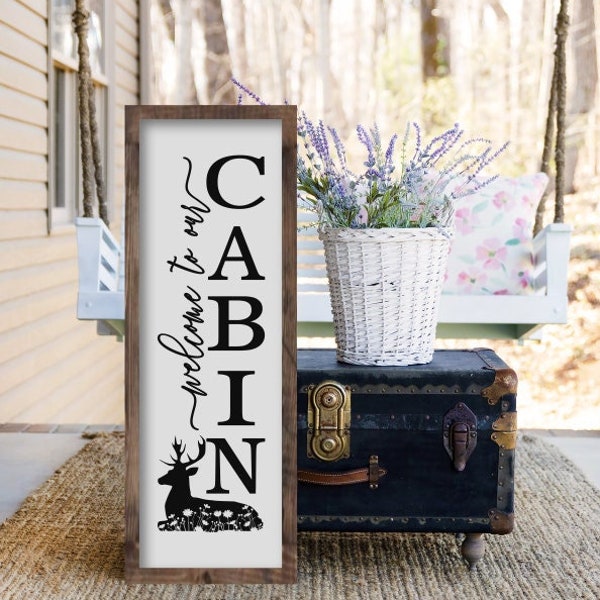 Welcome to Our Cabin Wood Signs - Etsy