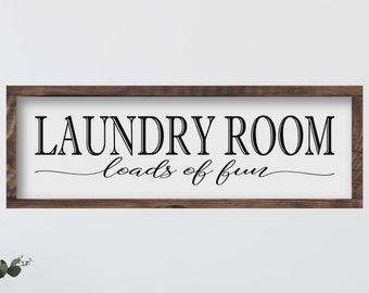 Laundry Loads of Fun Sign - Etsy