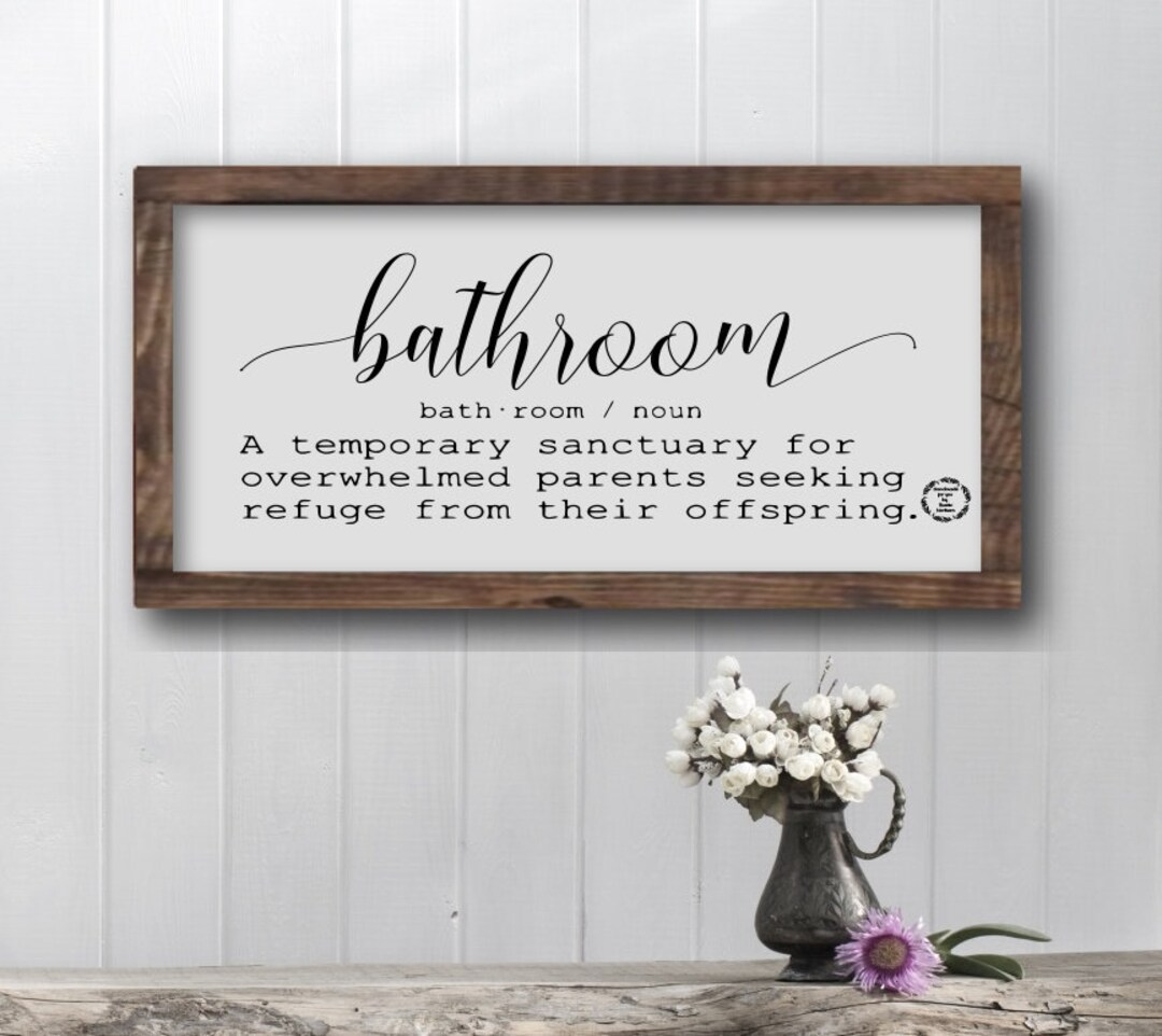 Bathroom Wood Signs Bathroom Wall Decor Bathroom Humor - Etsy Canada