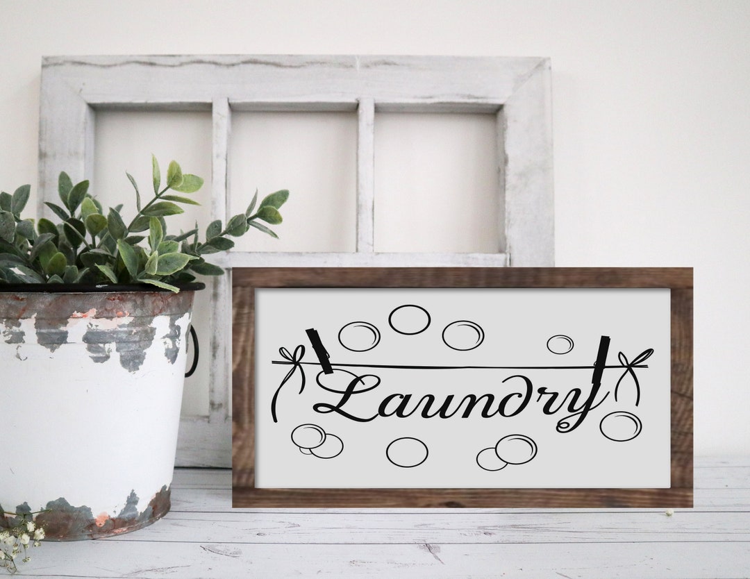 Laundry Sign Farmhouse Laundry Sign Laundry Decor Rustic - Etsy Canada