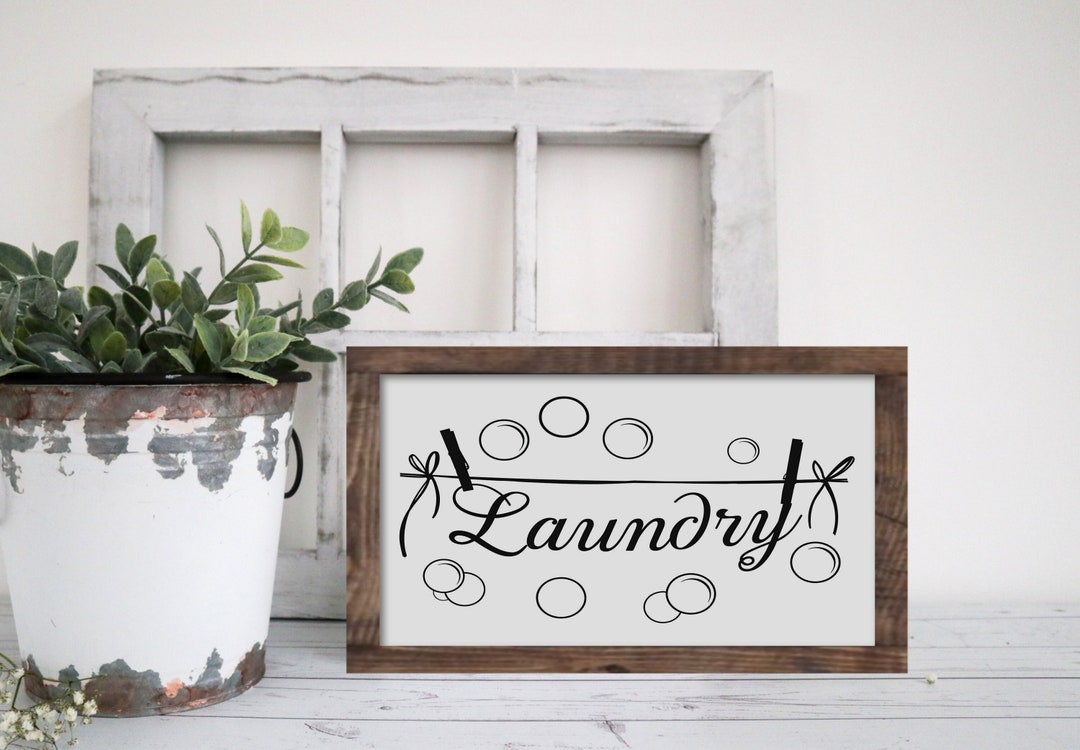 Laundry Sign, Farmhouse Laundry Sign, Laundry Decor, Rustic Laundry ...
