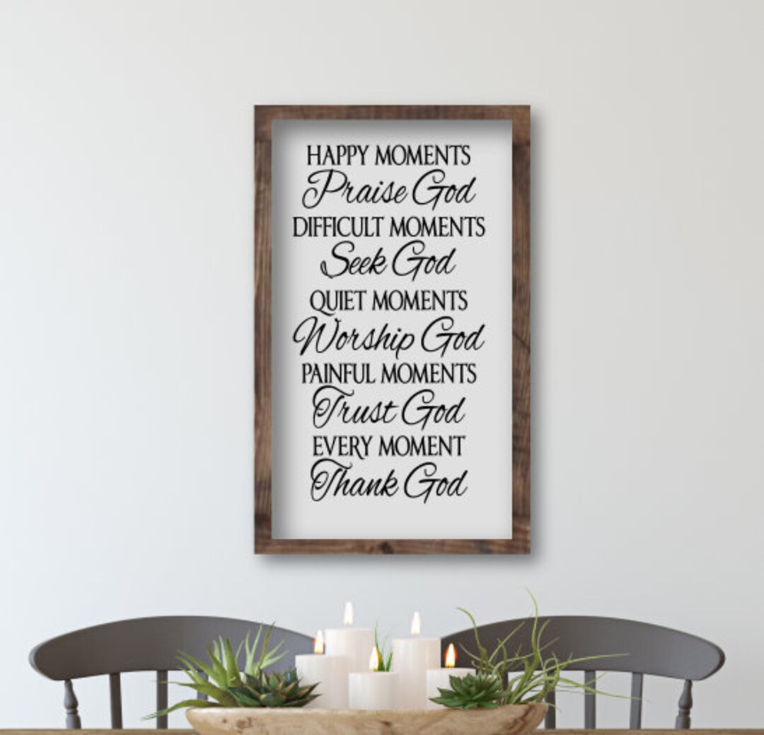 Scripture Wood Sign, Praise God Wood Sign, Scripture Wall Art, Wood ...