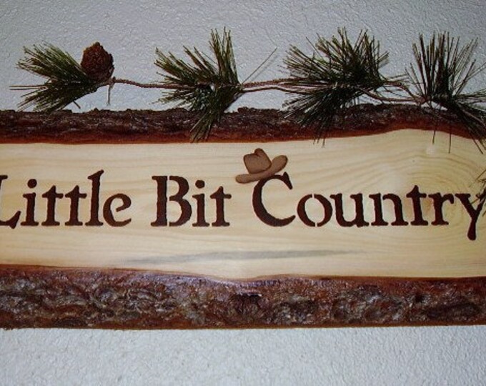 Western Rustic Sign Little Bit Country - Etsy