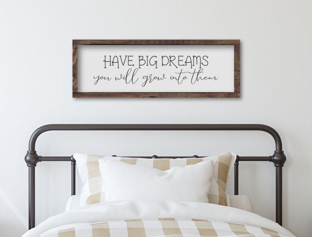 Above the Crib Wood Sign, Wood Sign for Kids Room, Nursery Wall Decor ...