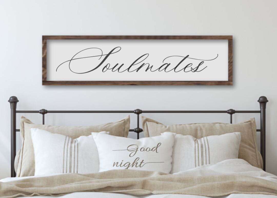 Wood Couple Master Bedroom Wall Decor, Master Bedroom Signs, Above the ...