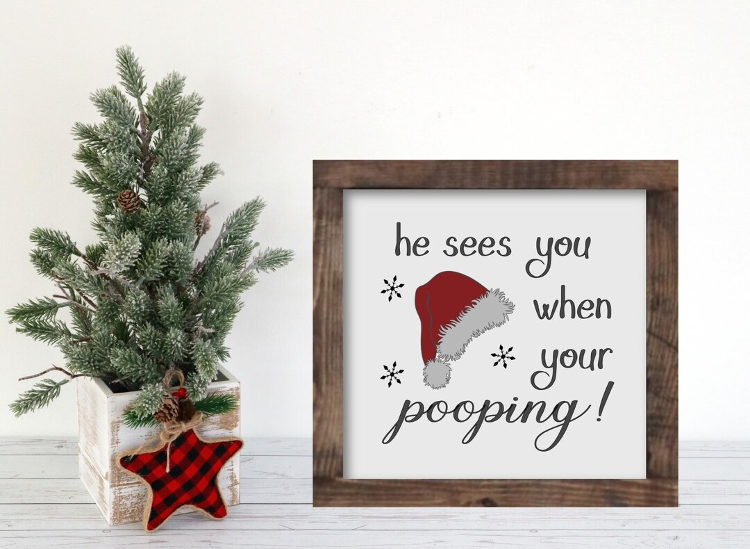 Christmas Bathroom Sign Decor Christmas Decor for Bathroom - Etsy Canada