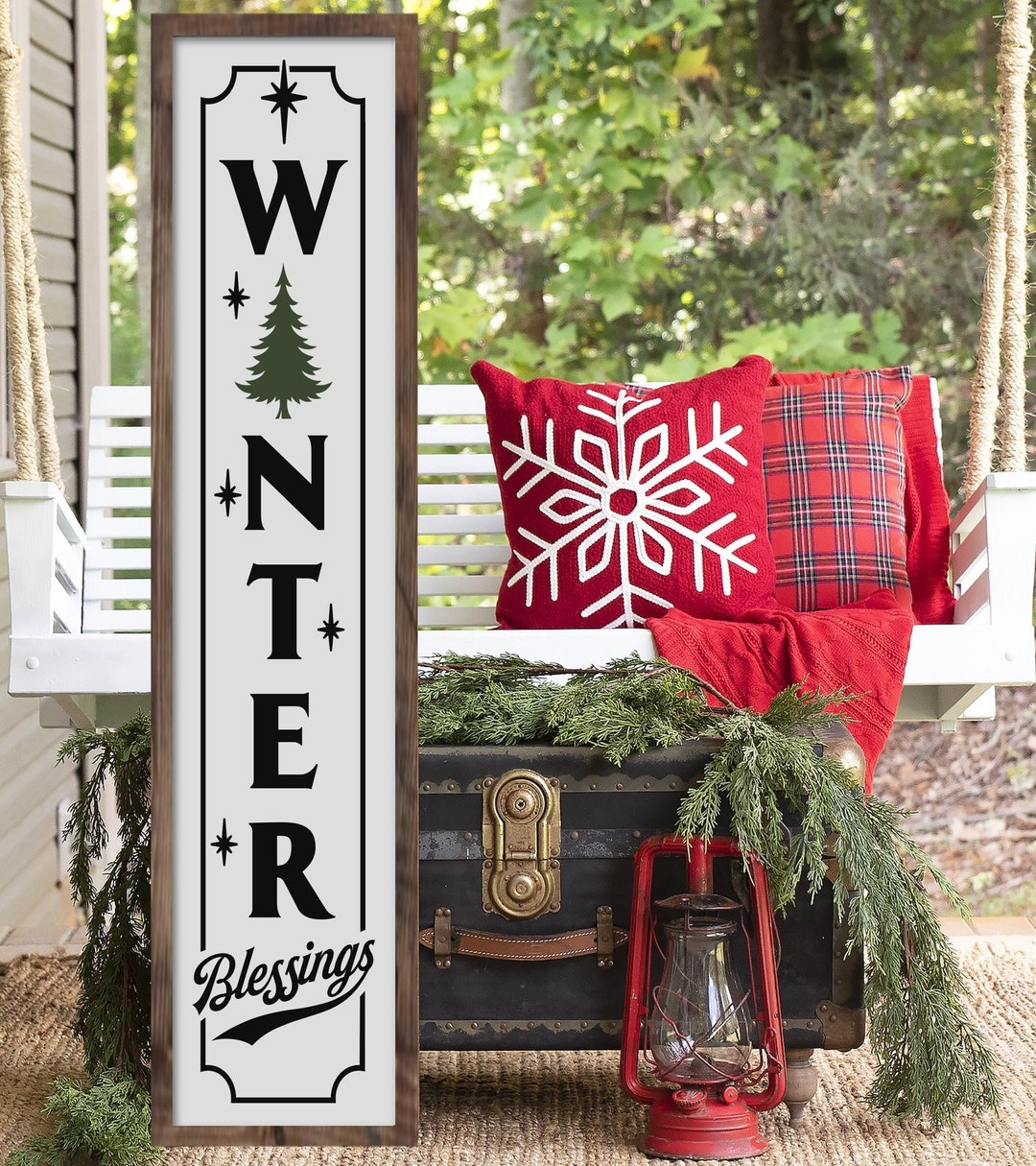Winter Wood Signs, Farmhouse Christmas Decor, Winter Porch Sign ...