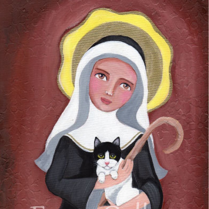 Patron Saint of Cats - Etsy