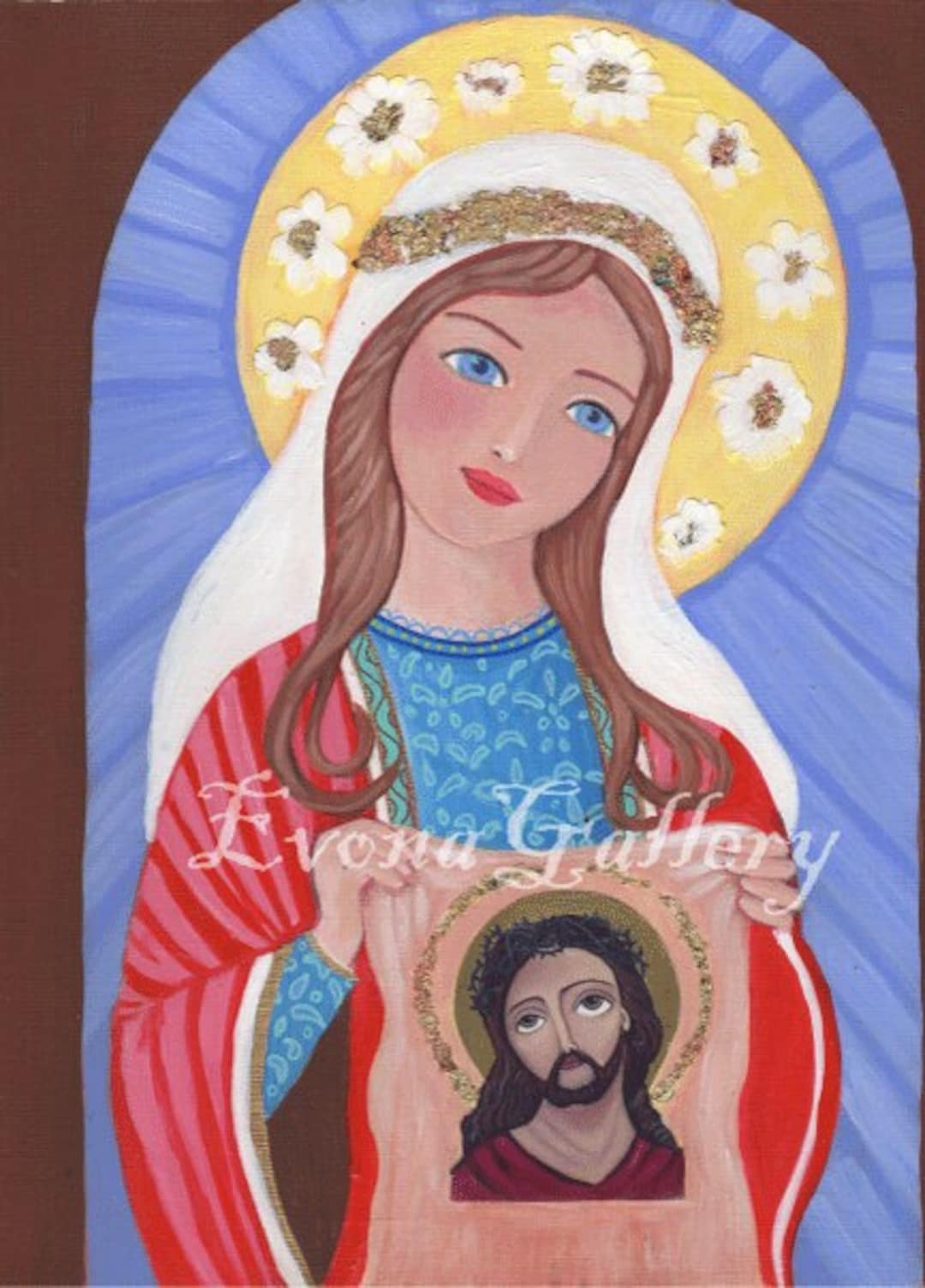 St. Veronica Print, Catholic Fine Art, the Holy Face of Christ - Etsy