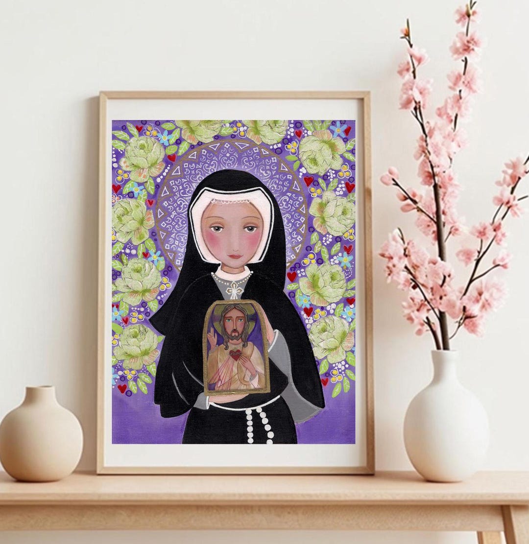 Saint Mary Faustina Kowalska, Faustyna, Polish Saint, Print of Catholic ...