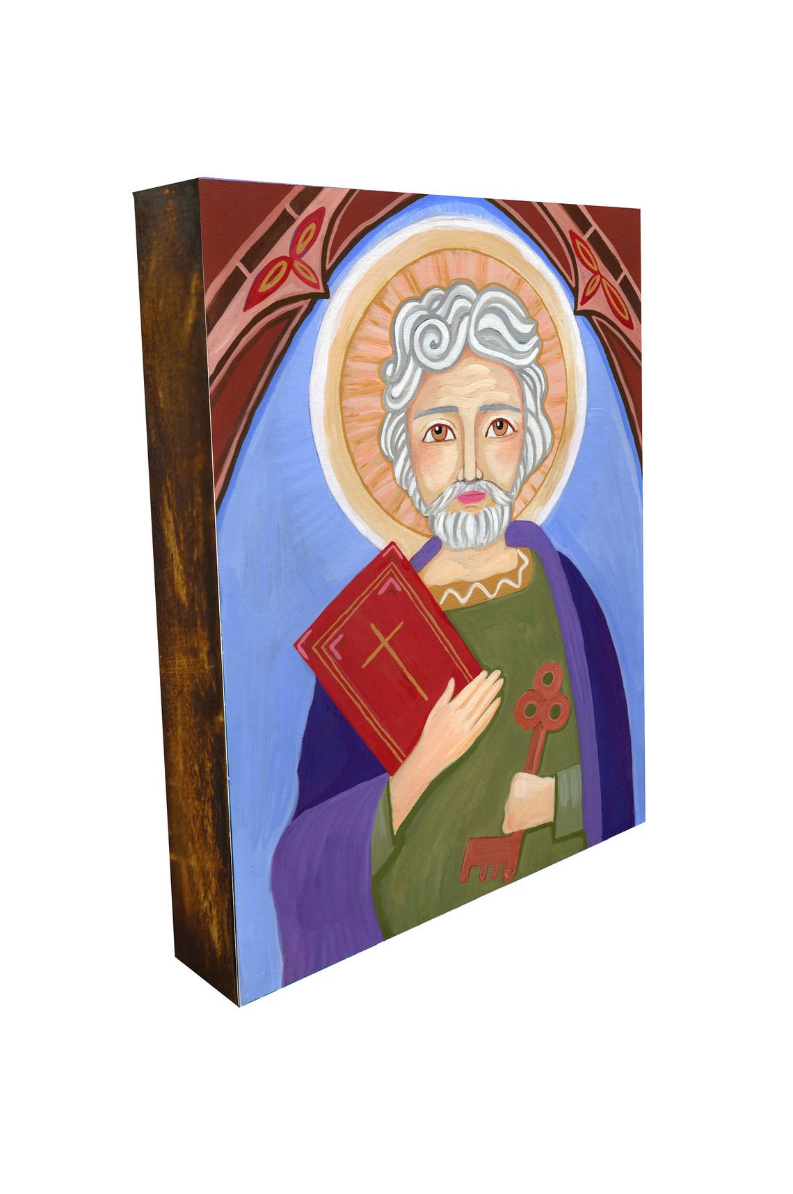 Saint Peter the Apostle Fine Print Mounted on Wood Panel | Etsy