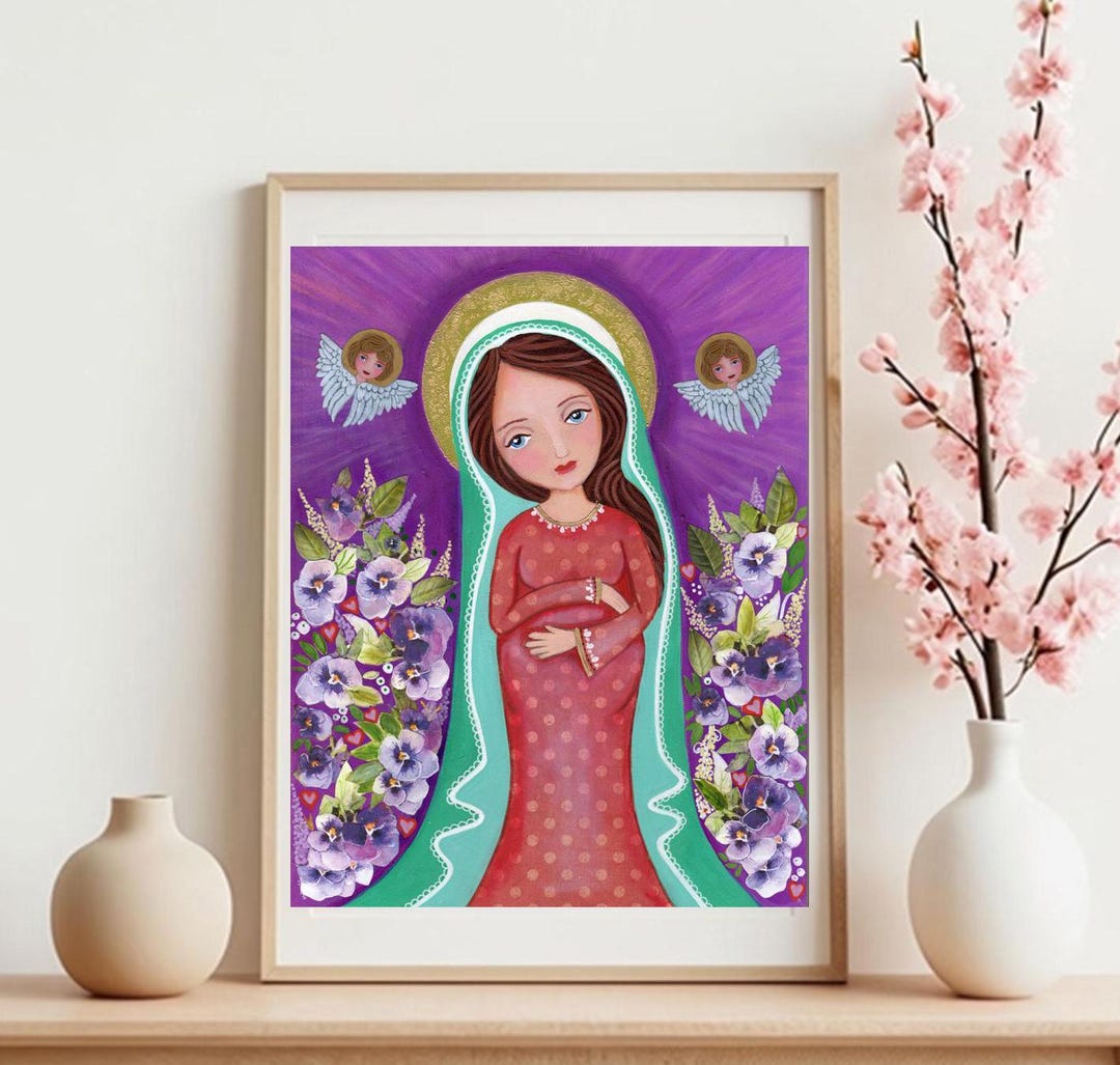 Mary, Mother of Hope, Beauty and Art- Giclee Print, Mixed Media ...